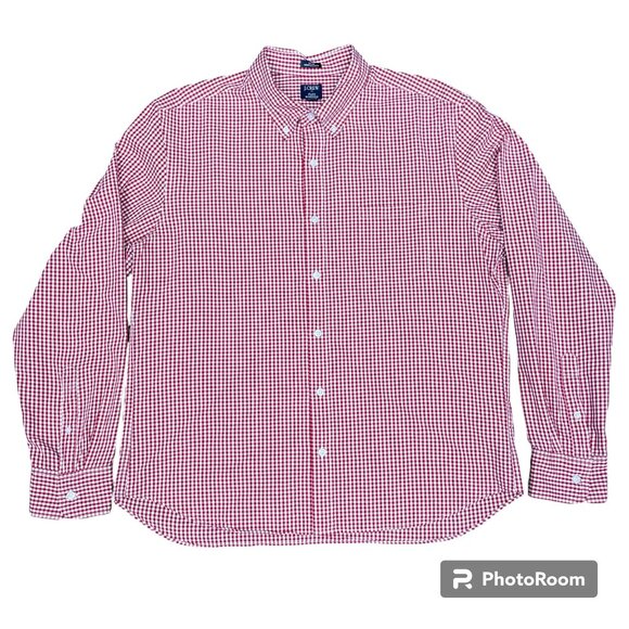 J. Crew | Shirts | Mens J Crew Red Gingham Slim Untucked Long Sleeve Button Down Shirt Size Xl ...